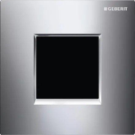 Geberit - Elektronické ovládání splachování pisoárů Typ 30, síťové napájení, lesklý chrom 116.027.KH.1
