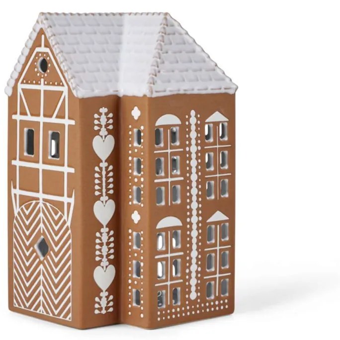 Porcelánový svícen Urbania Gingerbread Large Kähler