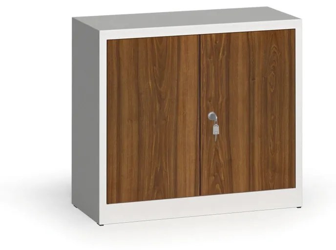 Alfa 3 Svařované skříně s lamino dveřmi, 800 x 920 x 400 mm, RAL 7035/ořech