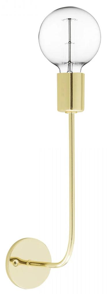 Bloomingville Nástěnná lampička - Distinctive Gold, zlatá barva, kov