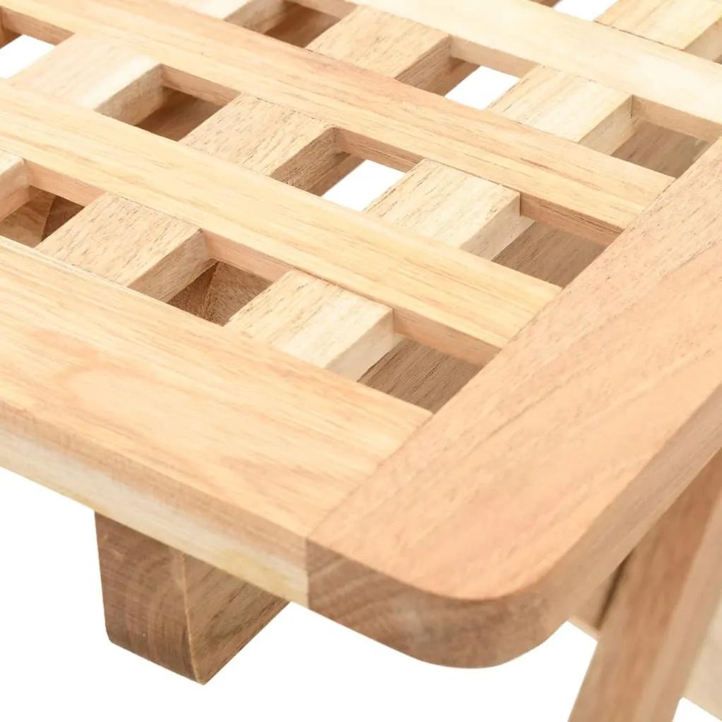 vidaXL Skládací odkládací stolek masivní ořechové dřevo 50x50x49 cm [247105]
