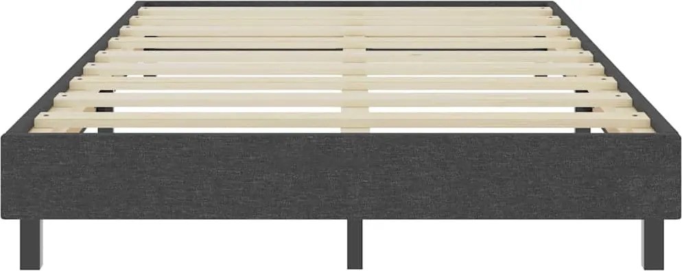 Postel boxspring šedá textil 120 x 200 cm 287455