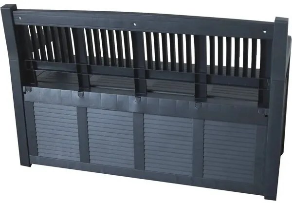 Zahradní lavice s úložným prostorem Salzburg, 130 x 60 x 85 cm, 280 l