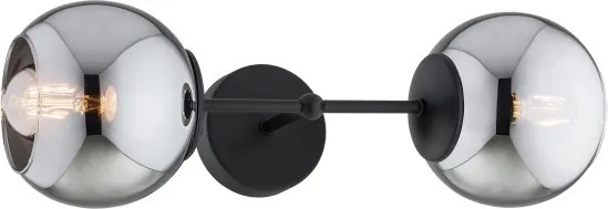 BRILAGI - Nástěnná lampa DIOR 2xE27/60W/230V černá/kouřová šedá