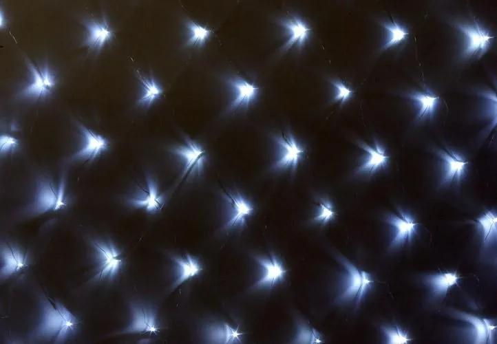 Nexos  39399 Vánoční osvětlení - světelná síť 1,5 x 1,5 m - studená bílá 100 LED