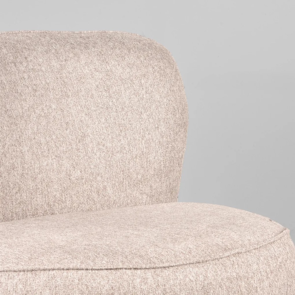 LABEL51 Otočné křeslo BUNNY béžové FU-88.015