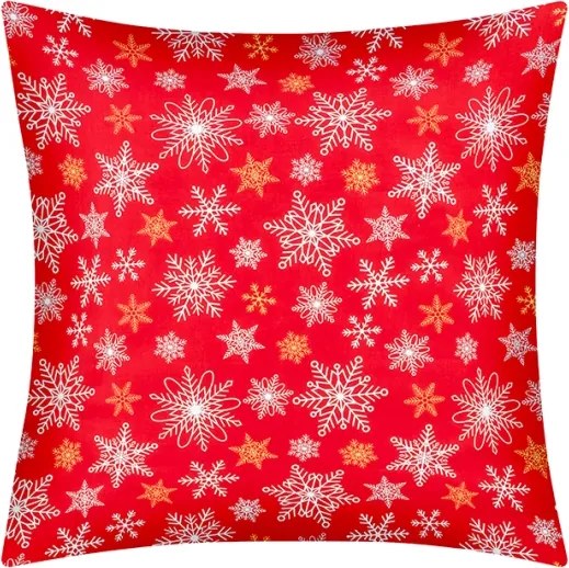 Bellatex Povláček bavlněný vánoce 40x40 cm Hvězda Červená,Bílá
