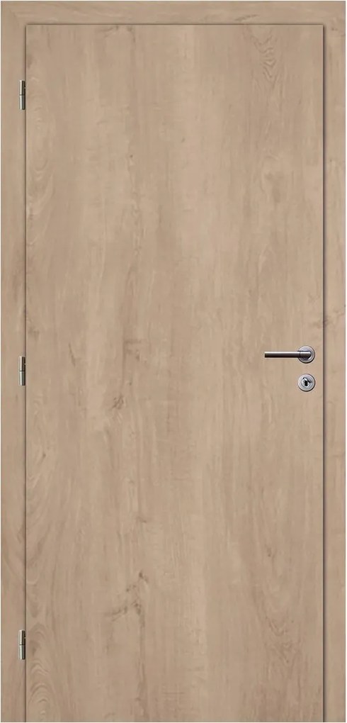 Solodoor Interiérové dveře 80 L, 80 × 197 cm, fólie, levé, dub Western, plné