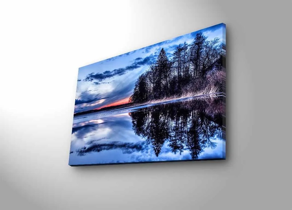 Obraz s LED osvětlením JEZERO 13 45 x 70 cm