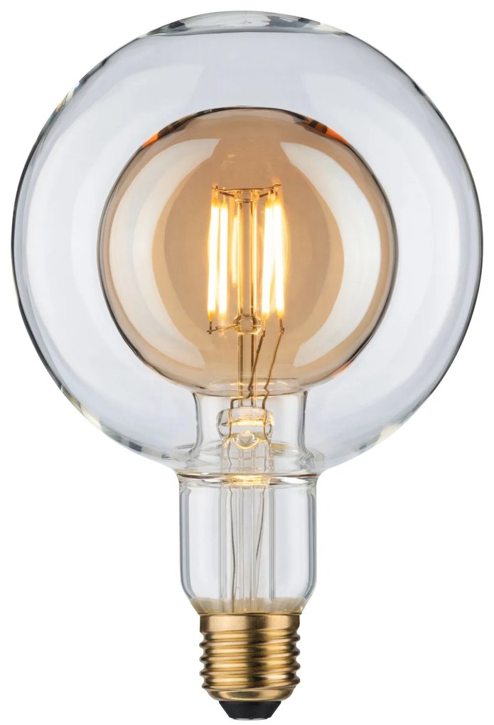 Paulmann 28765 LED Inner Shape Globe G125, LED žárovka se zlatým a čirým sklem 4W LED E27 2700K, stmívatelná, prům. 12,5cm