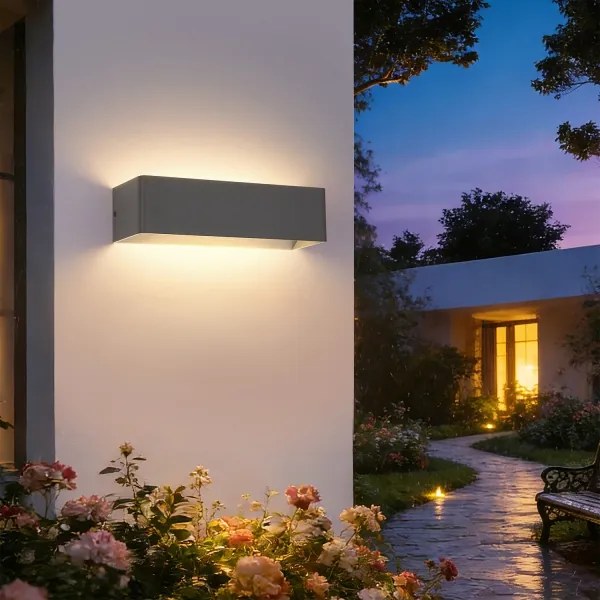 Brilagi -LED Venkovní nástěnné svítidlo DONNANI LED/12W/230V 30 cm antracit IP44