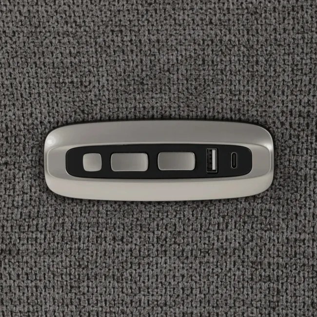 Polohovací křeslo šedé, elektrické TV-C5590 GREY2