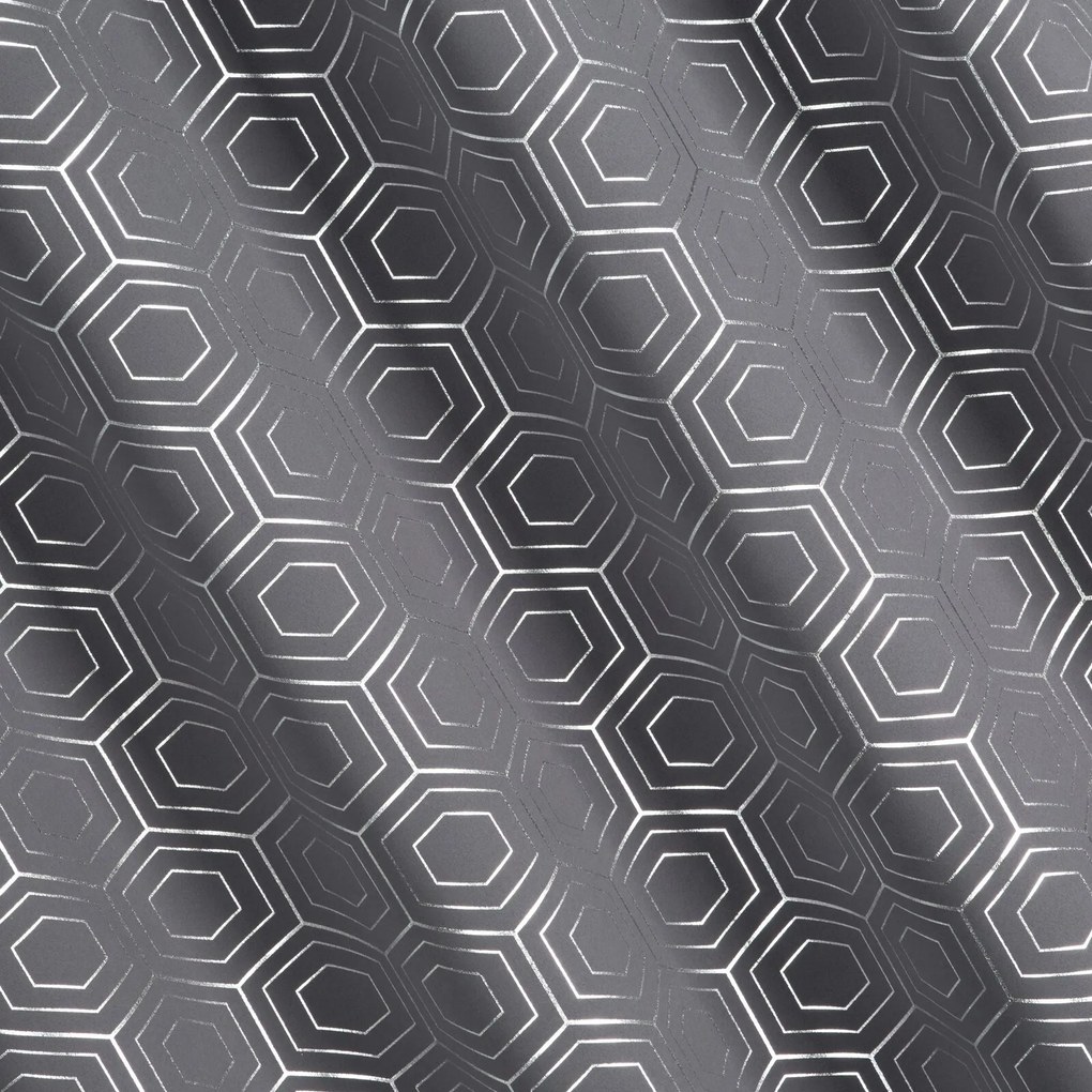 ZÁVĚS NA KROUŽCÍCH KAJA 135X250 CM VZOROVANÁ