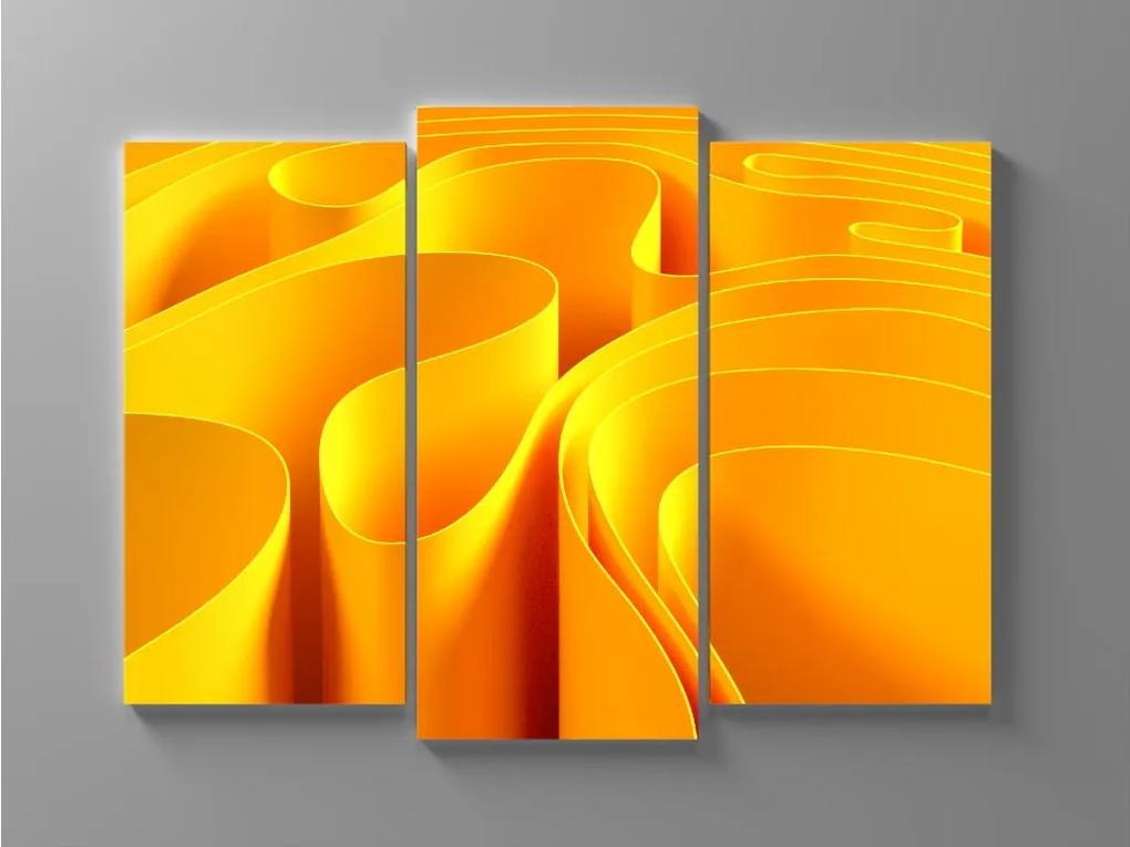 Liox 3D ŽLUTÁ HRA S HLOUBKOU Rozměr: 150 x 100 cm