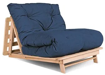 Rozkládací futon Layti Barva:: modrá, Šířka:: 90cm