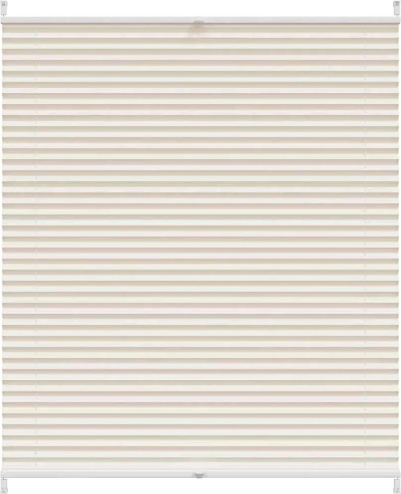 Plisovaná roleta 100 x 125 cm krémová 240642