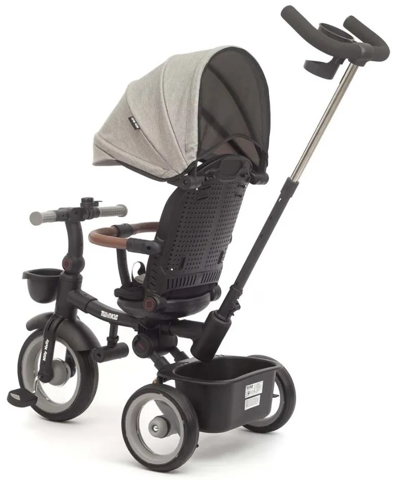 Luxusní dětská tříkolka s osvětlením Milly Mally Twinkle grey
