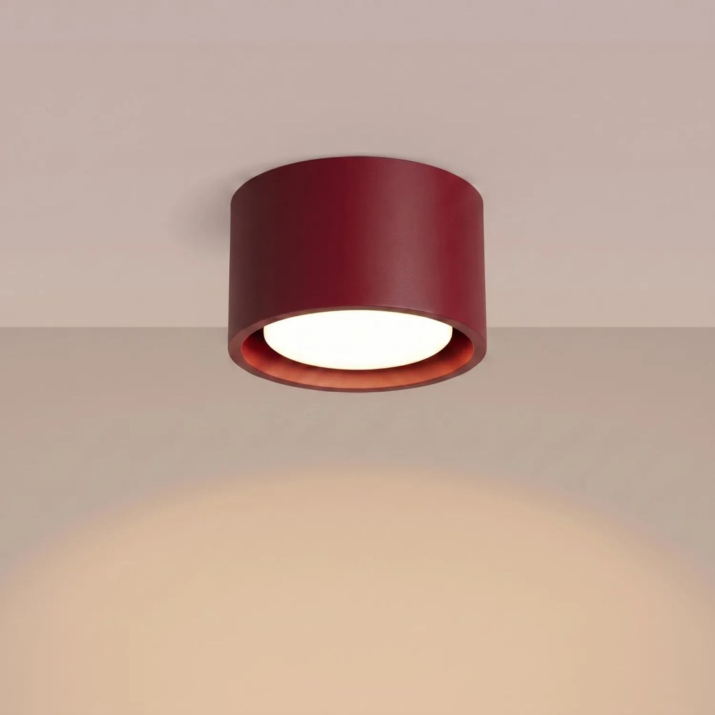 Sollux Lighting Stropní svítidlo MODO 1 bordó GX53