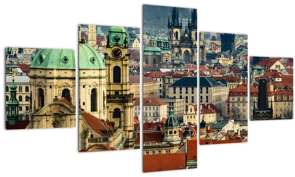 Obraz - Panorama Prahy (125x70 cm)