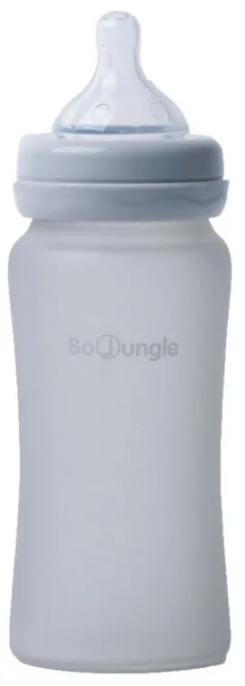 Skleněná láhev s úchyty B-Thermo 240ml Grey