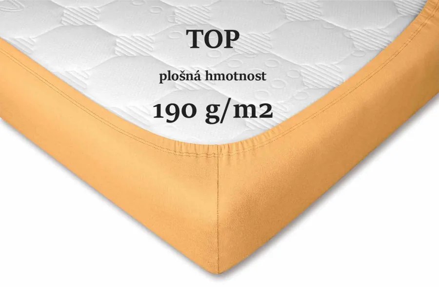 DADKA Jersey prostěradlo okr Rozměr 80x200x20