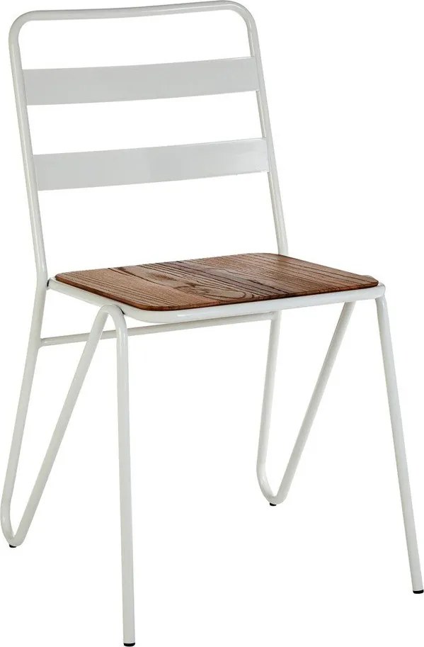 Bílá/v přírodní barvě jídelní židle z jilmového dřeva District – Premier Housewares