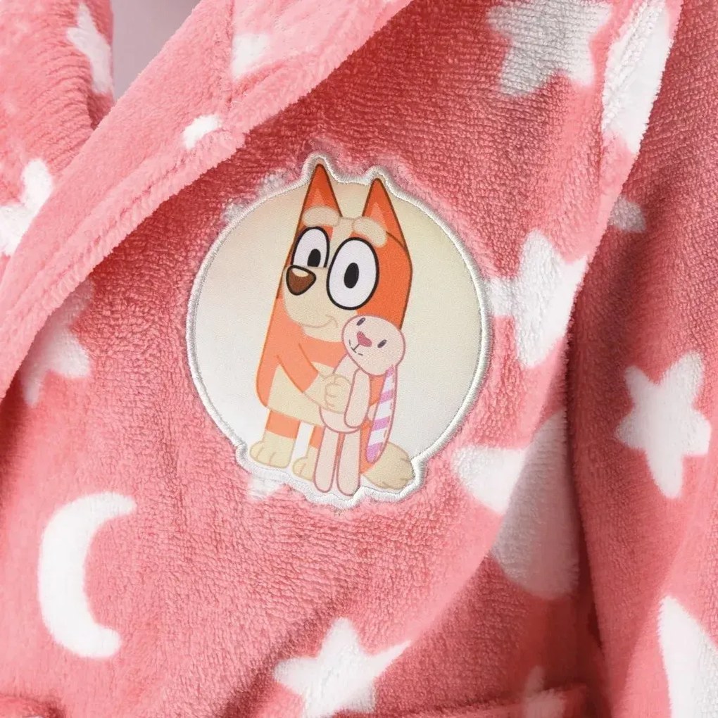 Dívčí fleece župan s kapucí Bluey - Bingo, EU 104
