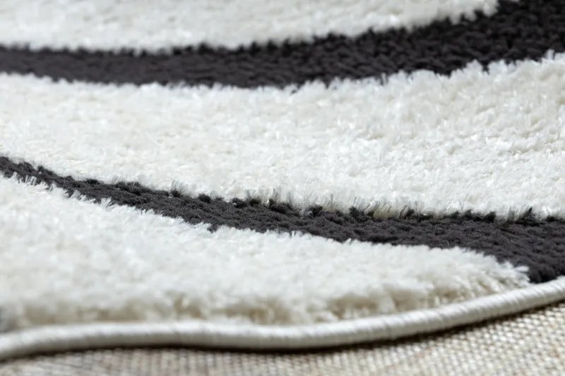 Dywany Łuszczów, Kusový koberec Mode 8631 geometric cream/black, 160x220, černobílá, kancelář