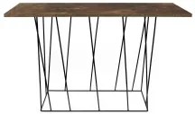 Tone Hone Odkládací stůl Boko 120 x 76 cm (Rusty vzhled s černou ocelí)
