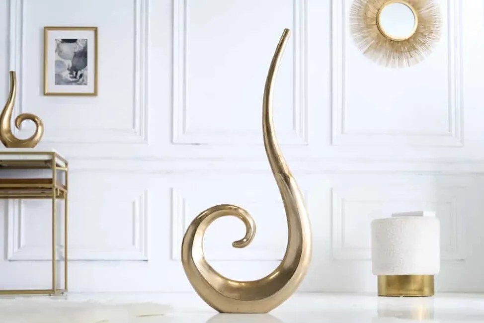 Moderní dekorativní váza Hokai zlatá 106cm