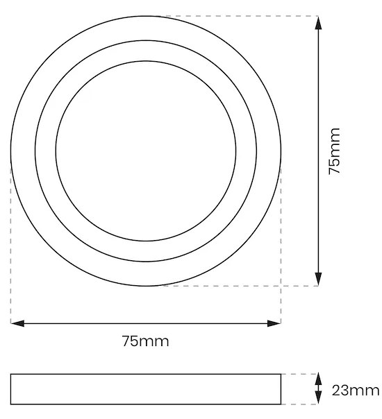 Schodišťové LED svítidlo Oti Max, 1x LED 0,6w, 4000k, b