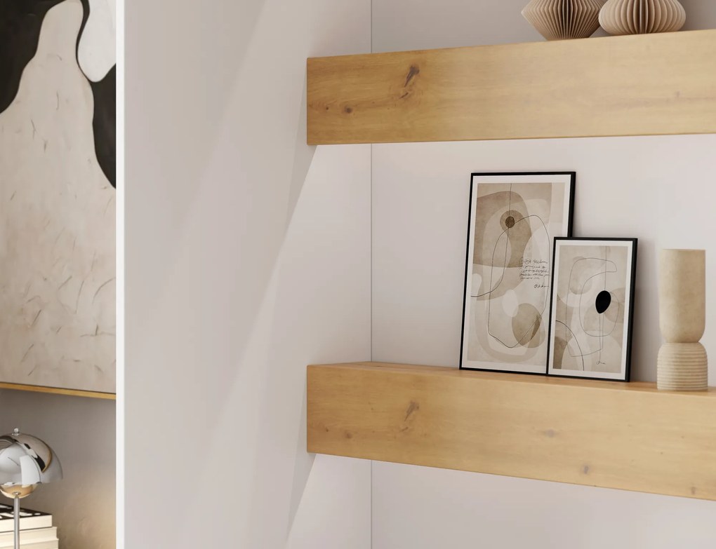 Devesto Sklápěcí postel Horizontální 160 Dub Artisan LED