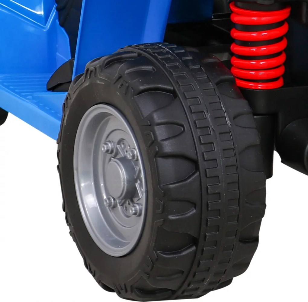 Ramiz Čtyřkolka Honda 250X TRX na baterie modrá + klakson + LED + ekokůže