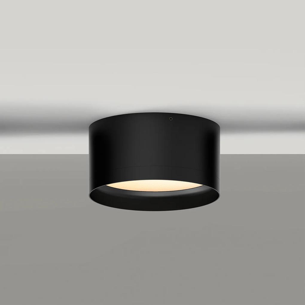 ACB Iluminacion Stropní LED svítidlo TECH, ⌀ 15 cm, 18W, CRI90, IP44 Barva: Černá, Stmívání: TRIAC