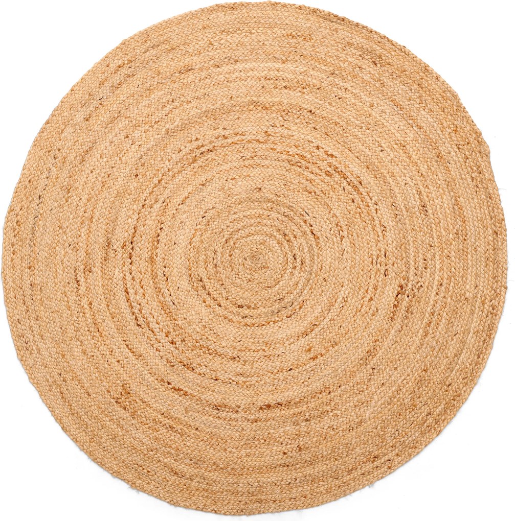 My Flair, AKCE: 120x120 (průměr) kruh cm Kusový koberec Lola natur kruh, béžová, chodba / předsíň