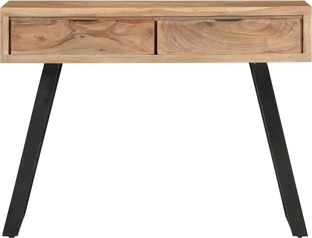 Konzolový stolek 100x35x76 cm masivní akácie s živými hranami 323522