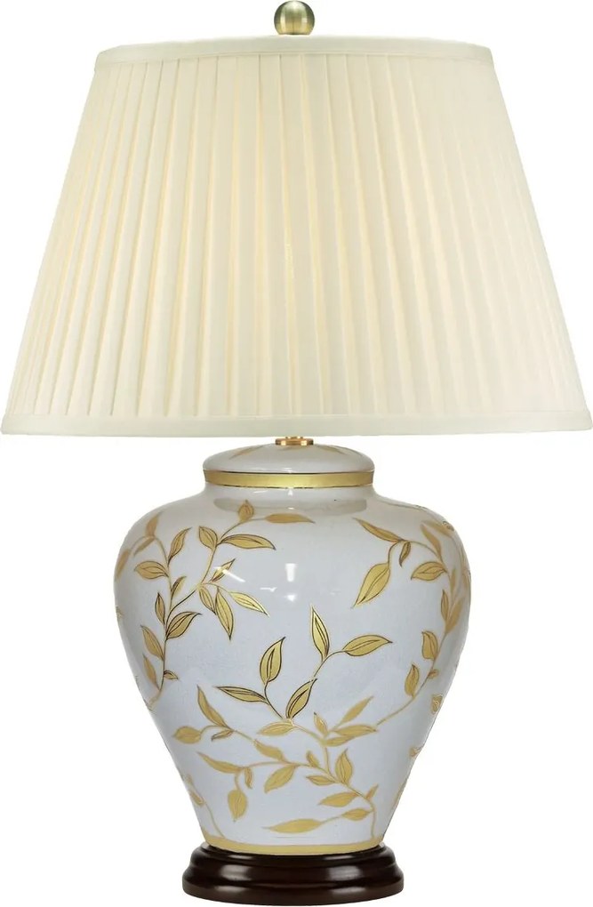 Stolní lampa Elstead Leaves 62 cm 1x E27 Zlatá bílá