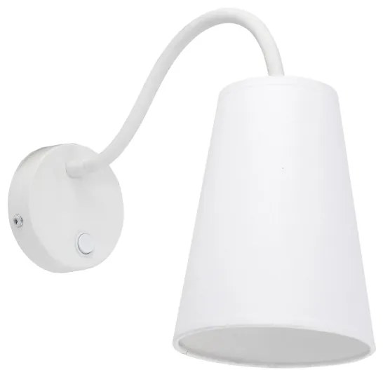 TK LIGHTING Nástěnné bodové svítidlo - WIRE 2445, 230V/15W/1xE27, bílá