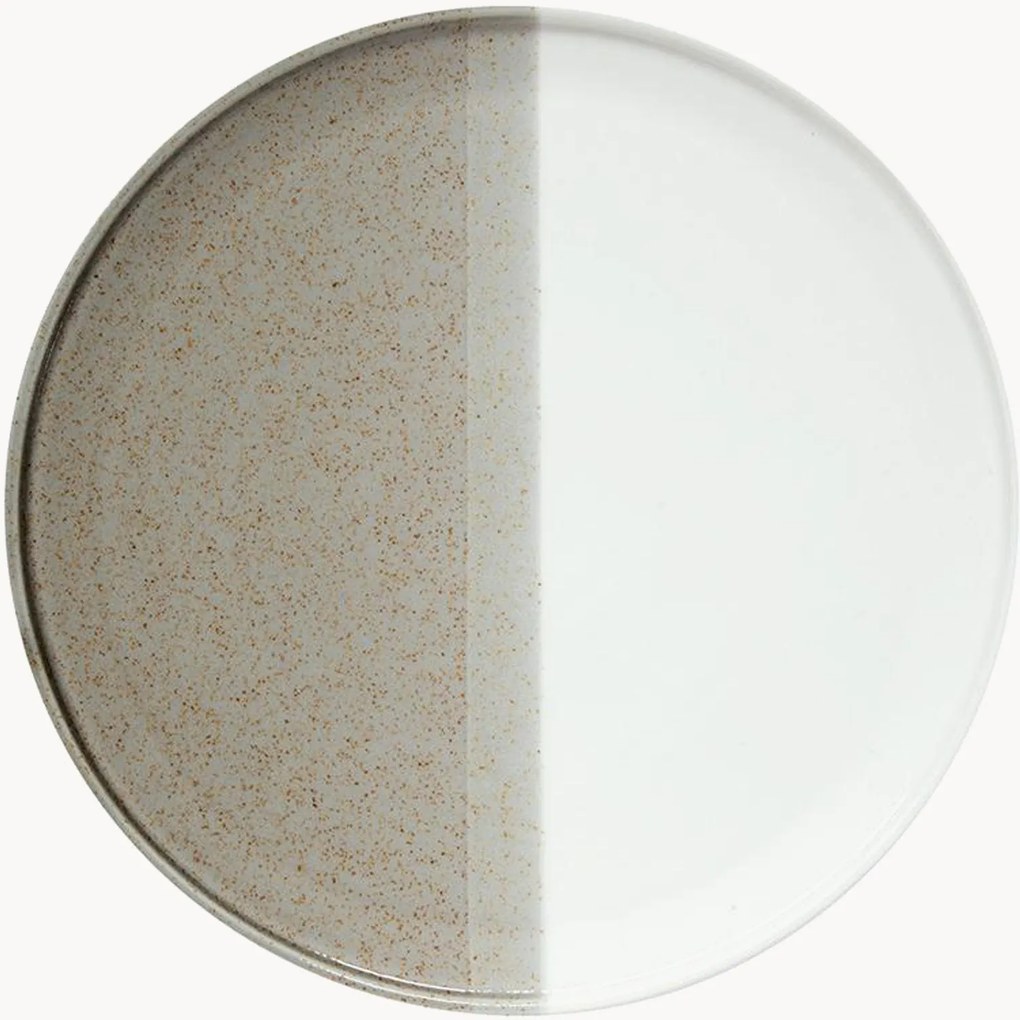Sada porcelánových mělkých talířů Double, 4 díly