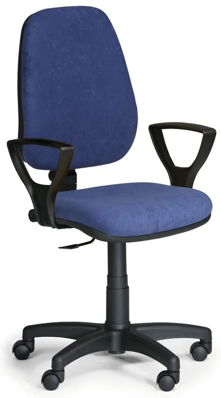 Pracovní židle Comfort KP s područkami, modrá