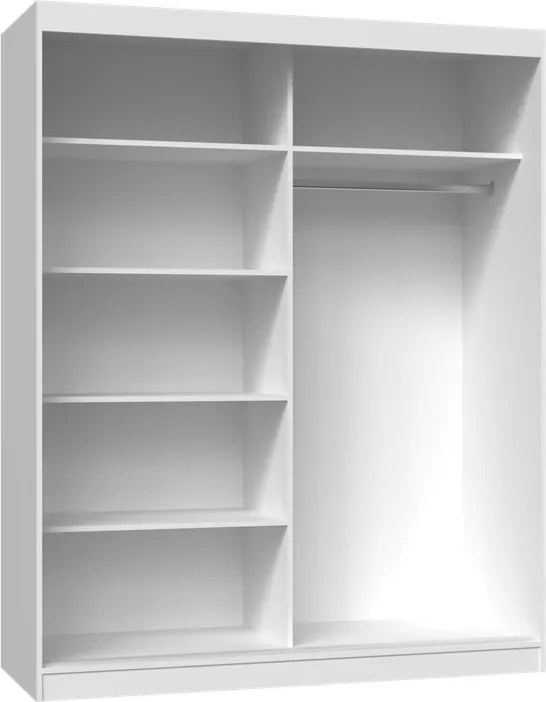 Šatní skříň se zrcadlem Iga 160 cm dub Sonoma II