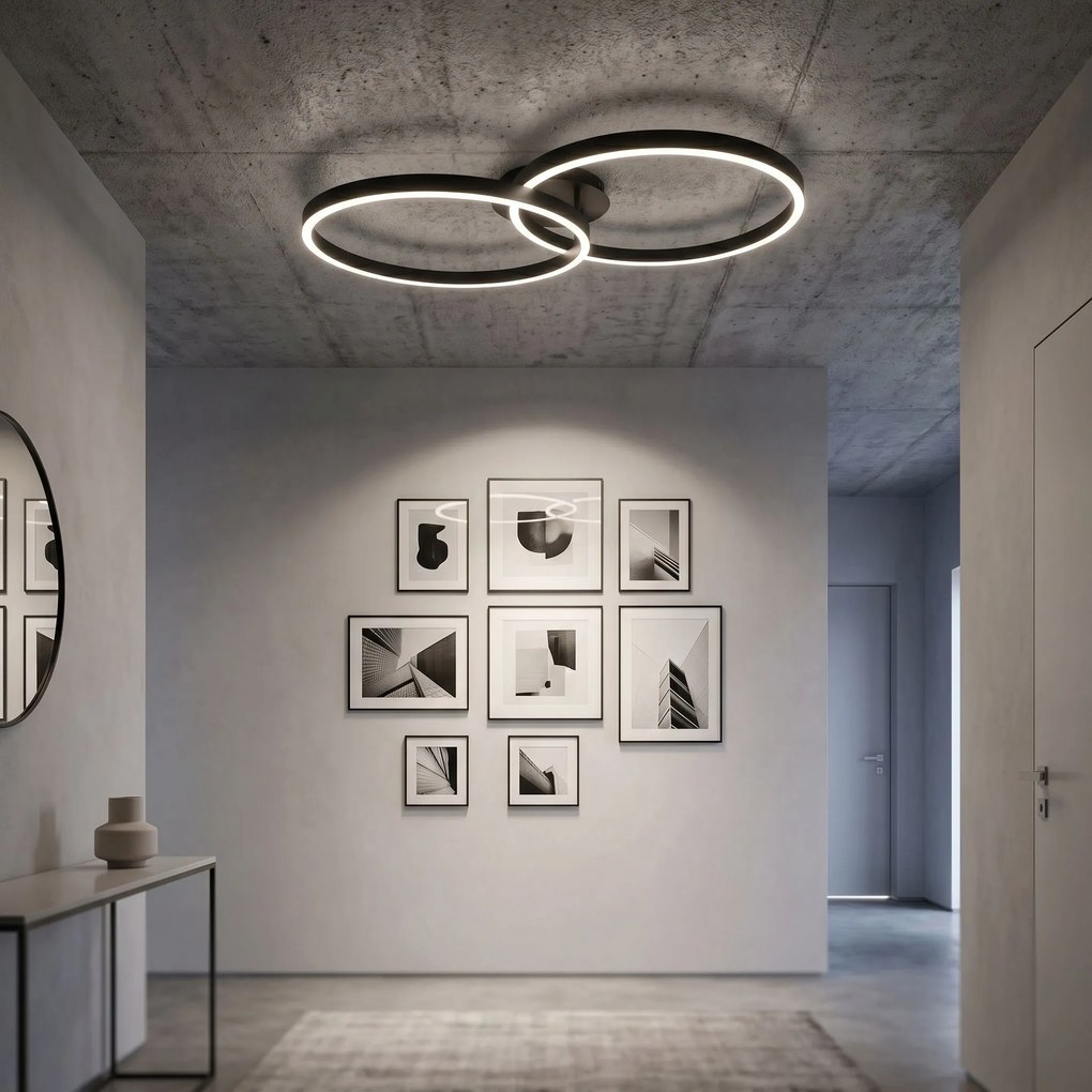 Toolight Rea, Stropní svítidlo LED SWE061-C BLACK, OSW-20161