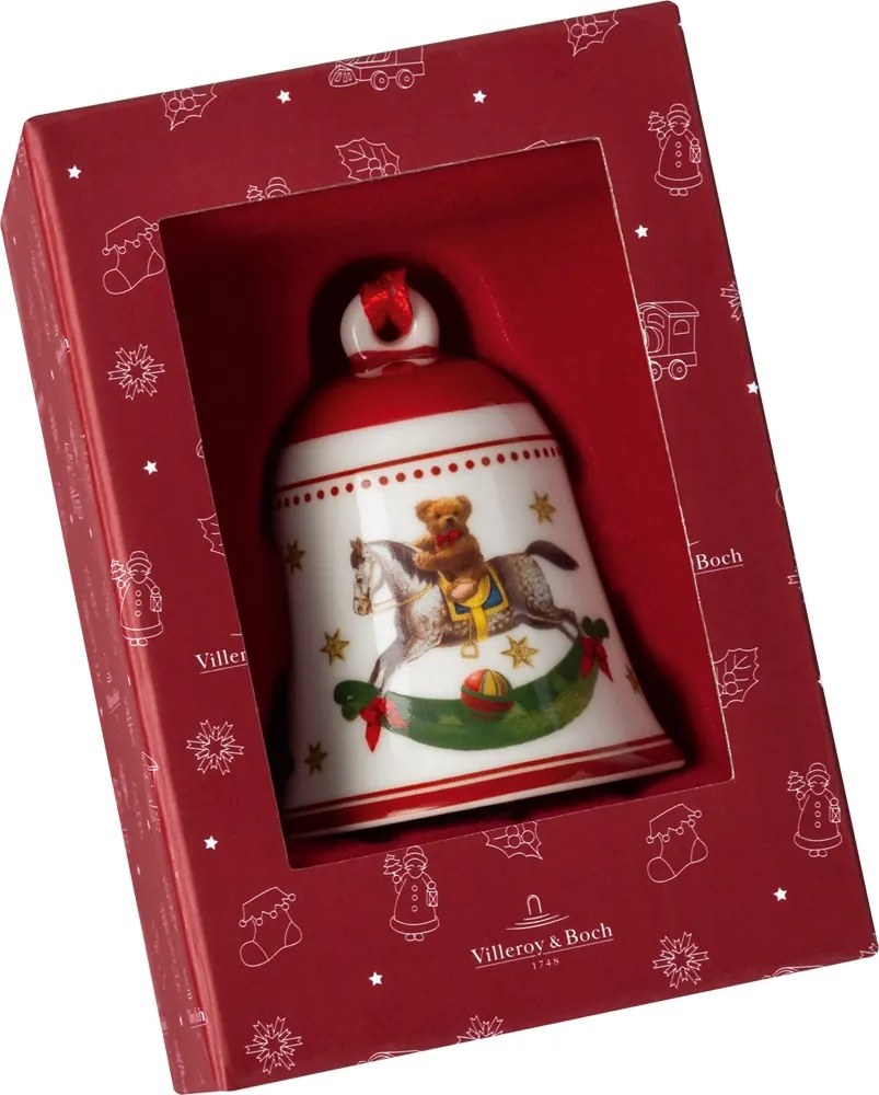 Villeroy&Boch My Christmas Tree zvonek hračka červený 54 × 54 × 67 mm