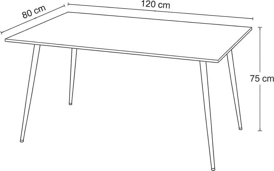Jídelní set Laconi 4+1, přírodní dřevo / zelená