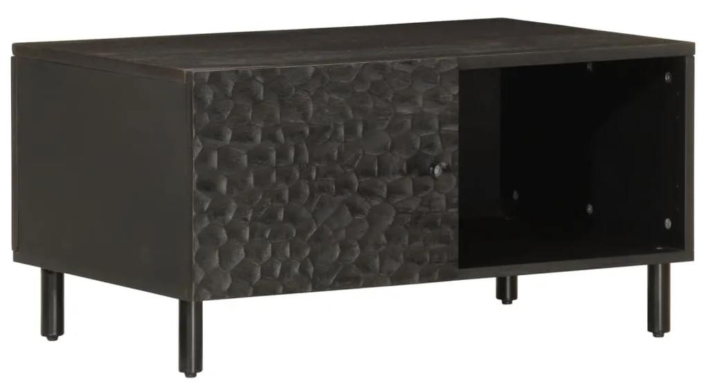 Konferenční stolek černý 80x50x40 cm masivní mangovníkové dřevo,  356823