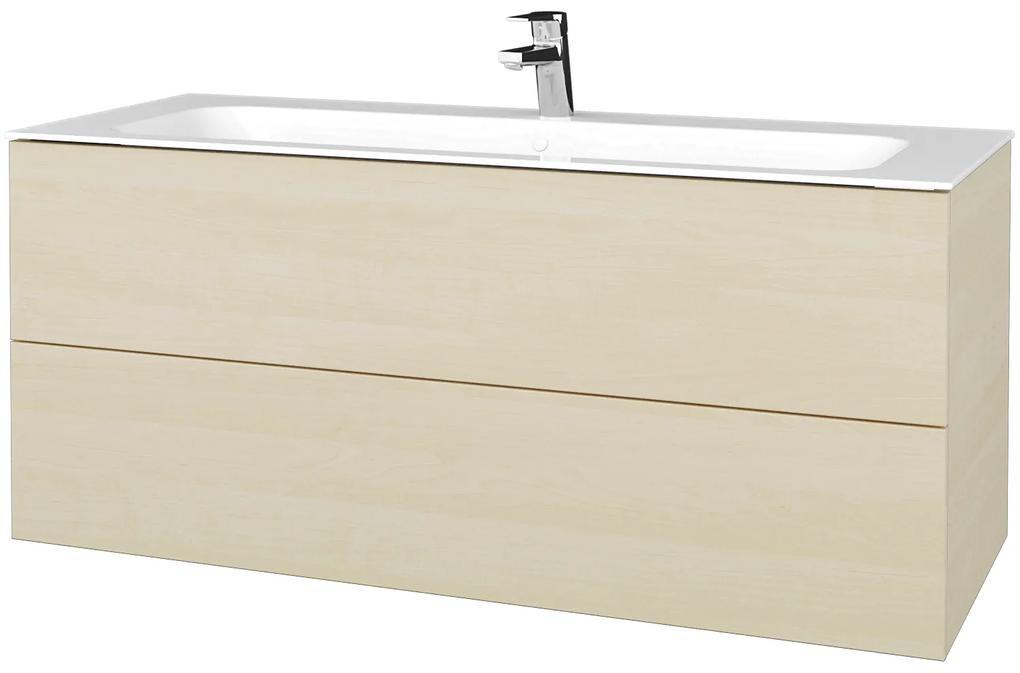 Dřevojas Koupelnová skříňka VARIANTE SZZ2 120 Varianta: N01 Bílá lesk / D01 Beton