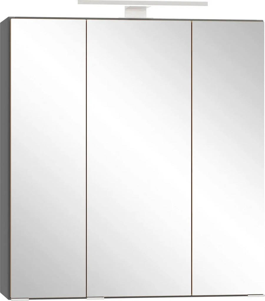 XXXLutz ZRCADLOVÁ SKŘÍŇKA, divoký dub, šedá, 60/64/20 cm Held - Online Only koupelnové skříňky - 000307021202