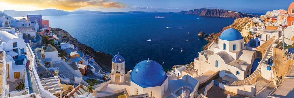 Puzzle eurographics panoramatické puzzle santorini, řecko 1000 dílků