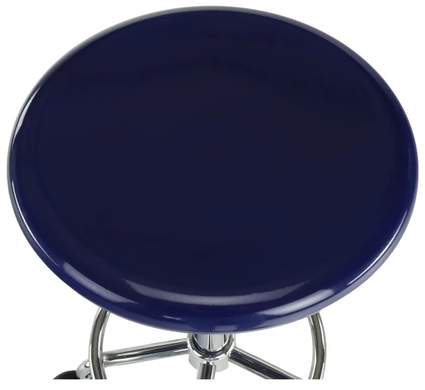 Židle, modrá/chrom, MABEL 3 NEW