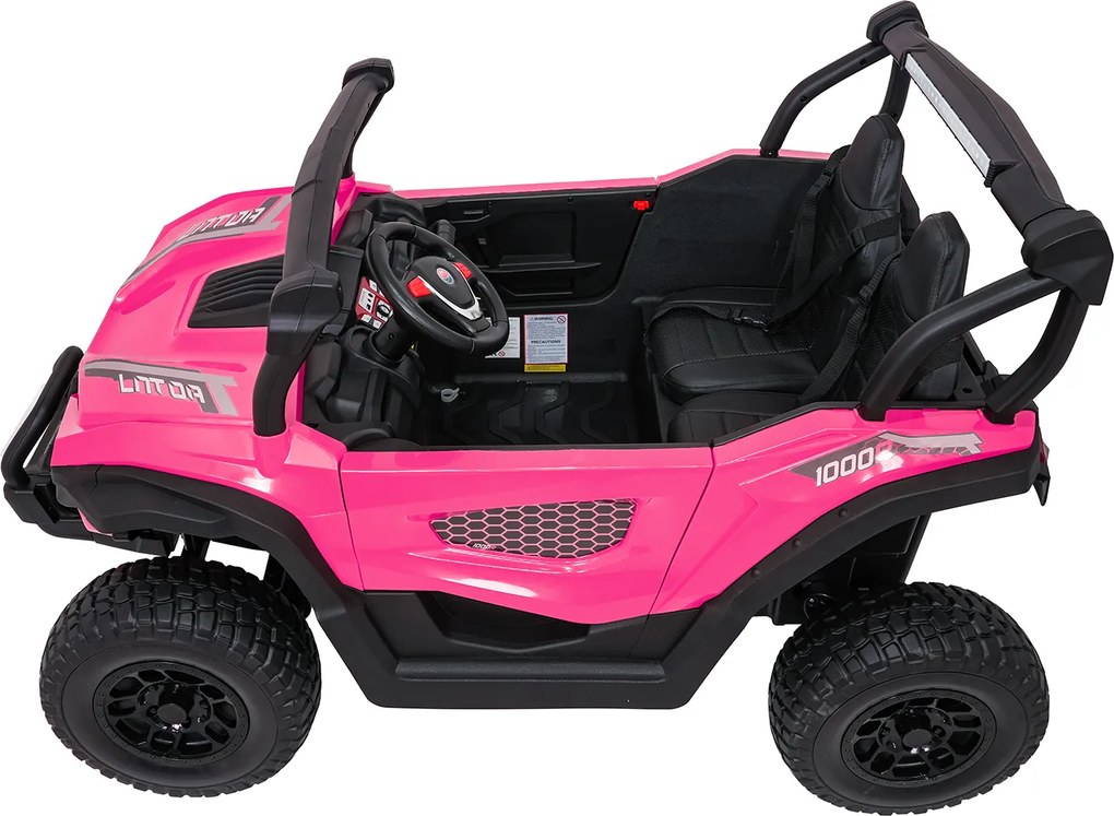 Ramiz Elektrická bugina Gravity pro děti růžová + pohon 4x4 + dálkové ovládání